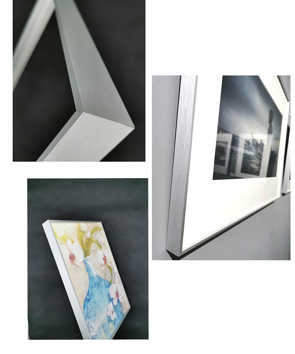 GVS-ART DIY Metal Floating Frame for 12X12 Canvas Painting Art,4/5"(2.1cm) Depth, Floater Frame,Mental Frame Kit, Cut to Pieces,Not Include Canvas or Mat Light Gold Frame