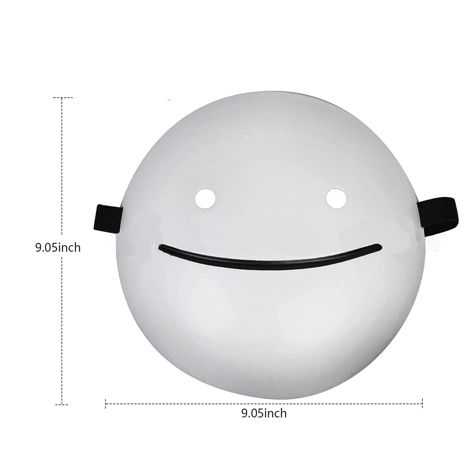 XGS Halloween White Smile Dream Mask - Cosplay Masquerade Party Mask ,Same Style for Music Video - Dream Mask Cosplay(22.5cm), 23.5CM