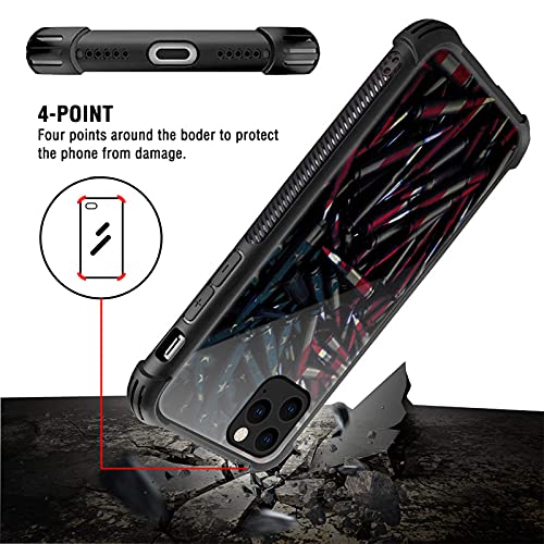 ZHEGAILIAN Case Compatible with iPhone 13 Pro Max,Machinery Flag Case for iPhone 13 Pro Max Case for Boy,Organic Glass [Anti-Scratch] Pattern Design Case for iPhone 13 Pro Max 6.7-inch