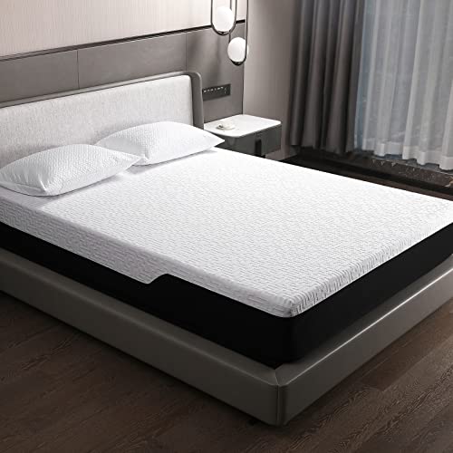 12 inch Queen Size Memory Foam Mattress ,Bed Mattress in a Box,Medium Firm ,5 Layer All Foam System Supportive & Pressure Relief -365 Nights Trail