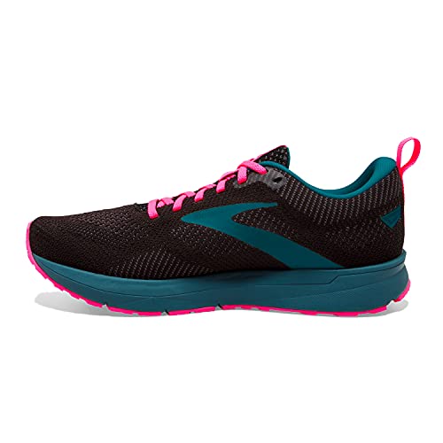 Brooks Women's Revel 5 Neutral Running Shoe - Black/Blue/Pink - 8