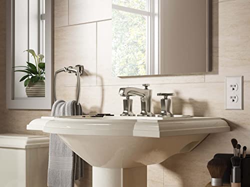 KOHLER 16232-3-CP Margaux 1.2 gpm Bathroom Sink Faucet with Cross Handles, Widespread, Polished Chrome
