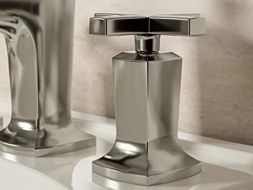 KOHLER 16232-3-CP Margaux 1.2 gpm Bathroom Sink Faucet with Cross Handles, Widespread, Polished Chrome