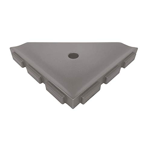 Questech Décor 8 Inch Corner Shower Shelf and 5 Inch Shower Caddy Soap Dish, Geo Lugged Back for New Construction, Wall Mounted Bathroom Shower Organizer, Brushed Nickel