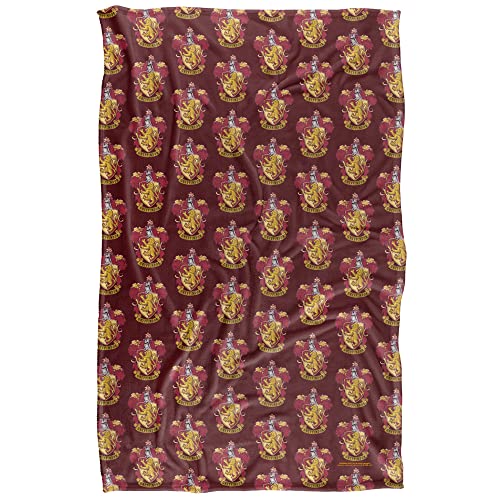 Harry Potter Gryffindor Crest Tile Pattern Silky Touch Super Soft Throw Blanket 36" x 58",Gryffindor Crest