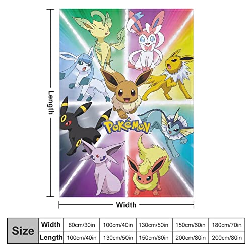 Anime Throw Blanket, 30x40 inch Fleece Blanket Lightweight Blankets for Sofa, Couch, Bed, Camping, Travel - Super Soft Cozy Microfiber Blanket and Xmas Gift