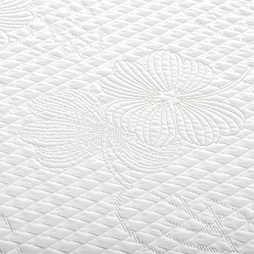 Olee Sleep 6 Inch Ventilated Gel Infused Memory Foam Mattress, CertiPUR-US® Certified, Gray, Twin XL