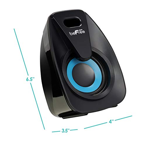 beFree Sound 5.1 Channel Bluetooth Surround Sound Speaker System in Blue