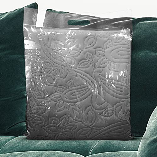 DecorRack 2 XL Zipper Storage Bags, 5 Gallons, 8-Mils Thick Storage Bags with Carry Handle, Heavy Duty For Clothes, Blankets and Closet Organization, 20 x 19 inches (2 Pack)