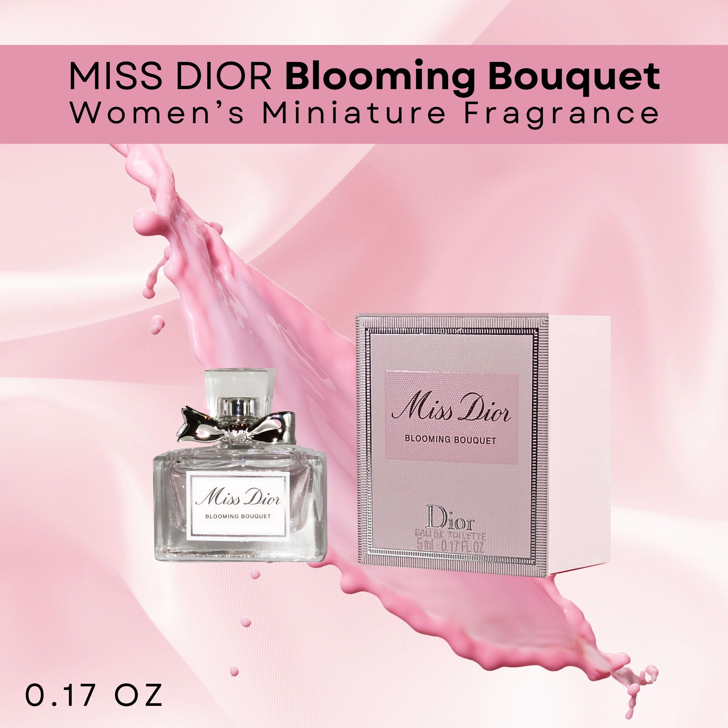Miss Dior Blooming Bouquet by Christian Dior Womens Travel Size EDT 0.17 oz Splash