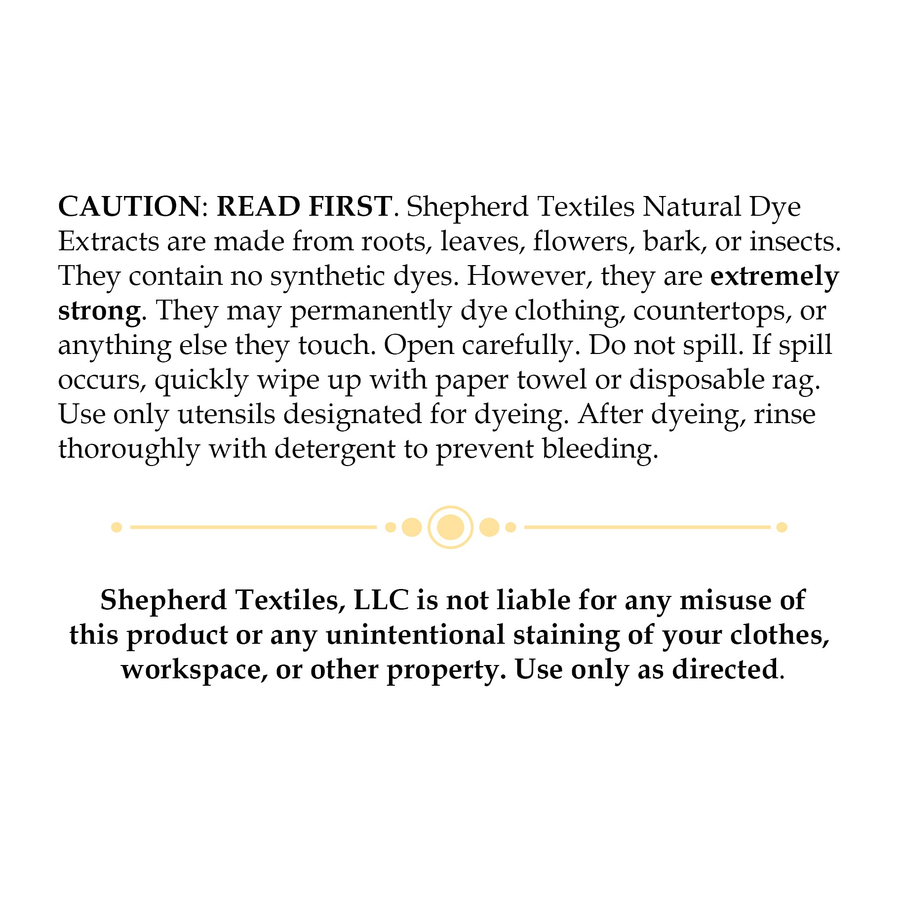 Shepherd Textiles Indigo Extract Natural Dye, 1 oz.