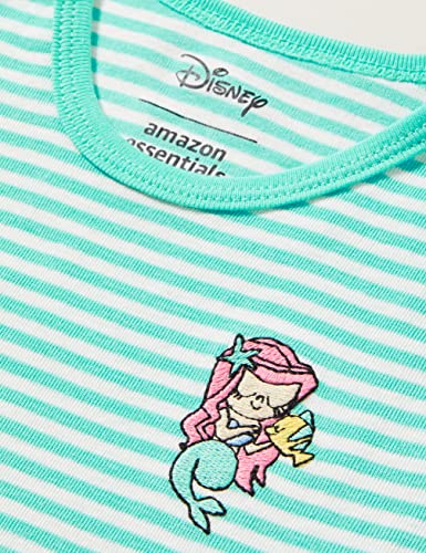 Amazon Essentials Disney | Marvel | Star Wars | Princess Baby Girls' Short-Sleeve Bodysuits, Pack of 6, Princess, 18 Months