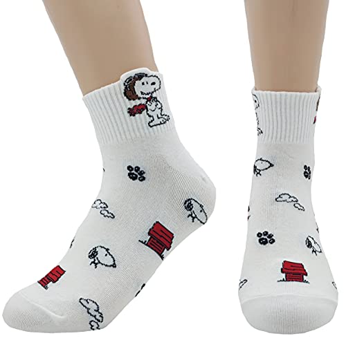World Look Women Comic Character Dog Snoopy Socks Cotton Blend (Snoopy 7) 8.5