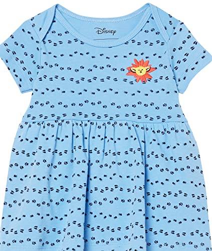 Amazon Essentials Disney | Marvel | Star Wars | Princess Baby Girls' Dresses, Pack of 3, Lion King Play Eat Roar, 18 Months