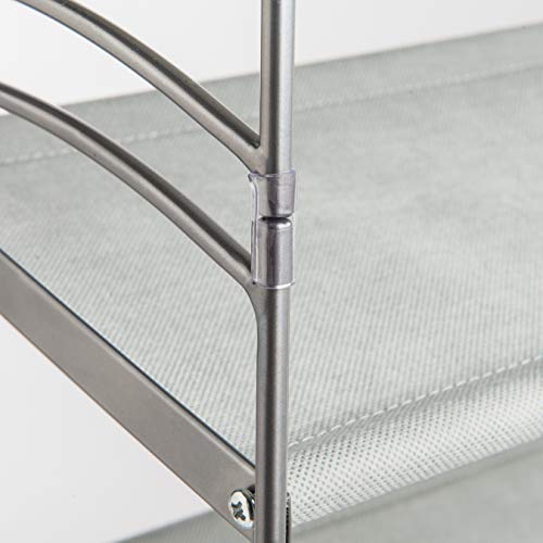 Lynk Vela Stackable Shoe Shelves 2 Tier - Shoe Rack Shelf - Platinum