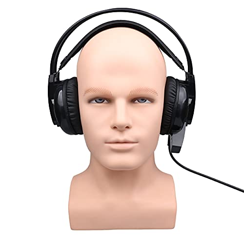 MEAHUS Mannequin Heads For Wigs Male Mannequin Head For Mask Display Foam Man Mannequin Head For Wigs ,Hats ,Headphones