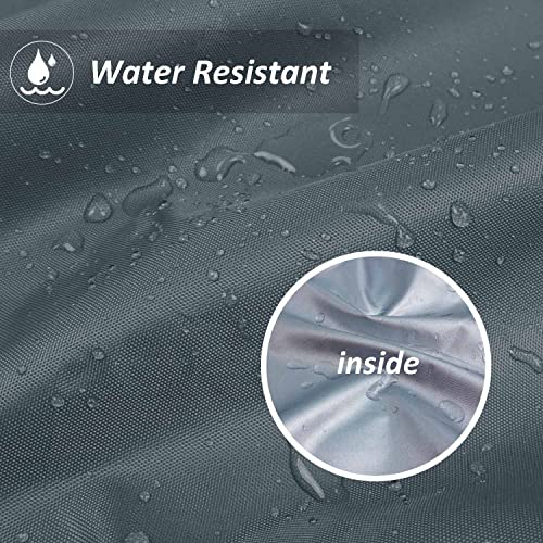 PAMYO King Mattress Bag for Storage Moving Protector, Waterproof Reusable Mattress Cover with Heavy Duty 8 Handles Water Resistant Zipper Closure and 2 Adjustable Straps, Gray