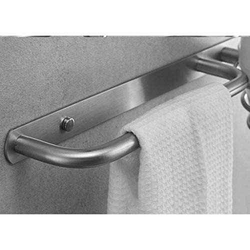 -Shelf Bath Racks,Shower Corner Stainless Steel Barber Shop Towel Shelf Wall Bathroomtoilet Punching Bathroom Shelves,Bathroom Balcony Shelves/B