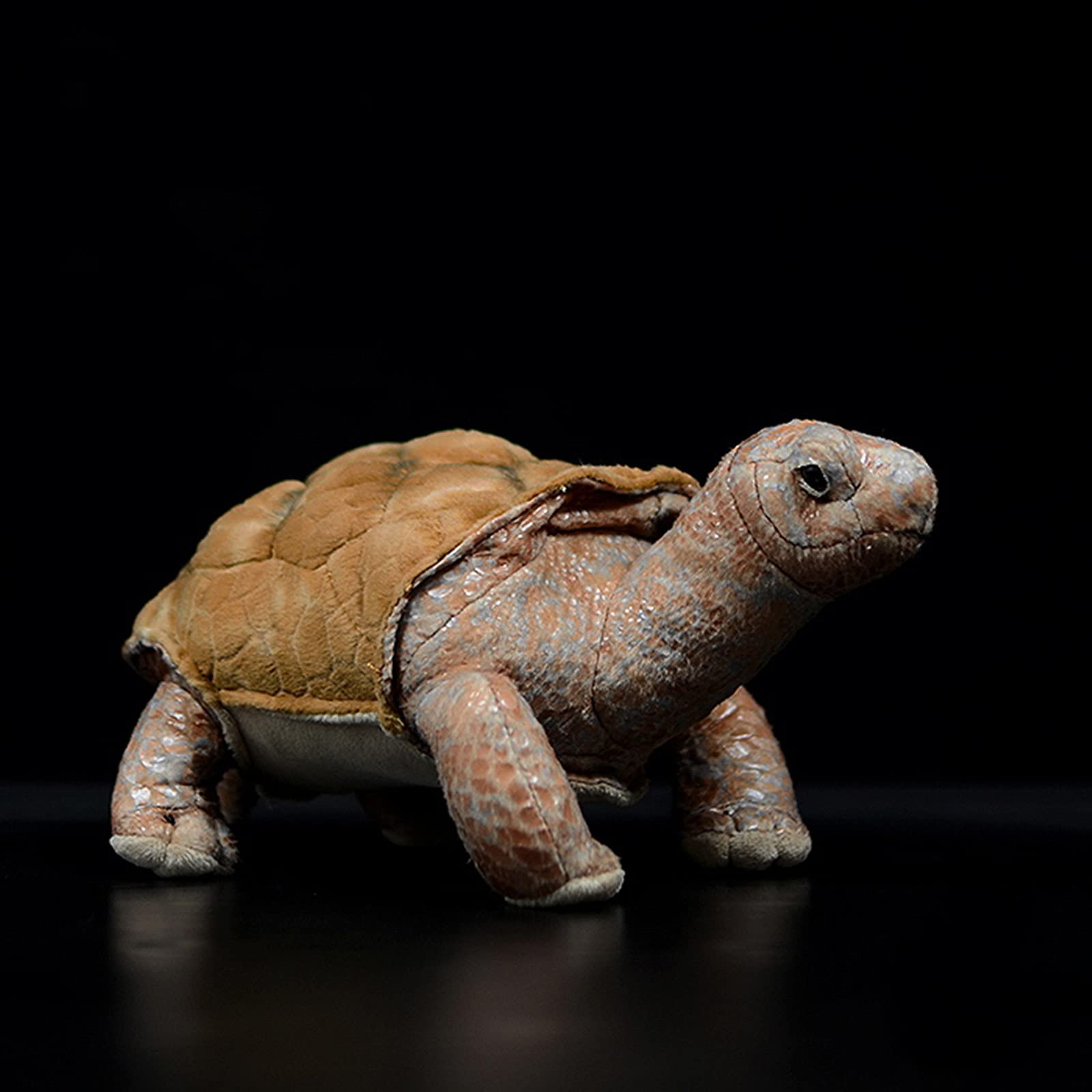 ZHONGXIN MADE Simulation Tortoise Plush Toy - 11inch Lifelike Brown Tortoise Stuffed Animals Rex Plushie Toys Figur, Super Soft Plush Dolls for Kids Stuffed Model Toys, Gifts for Kids
