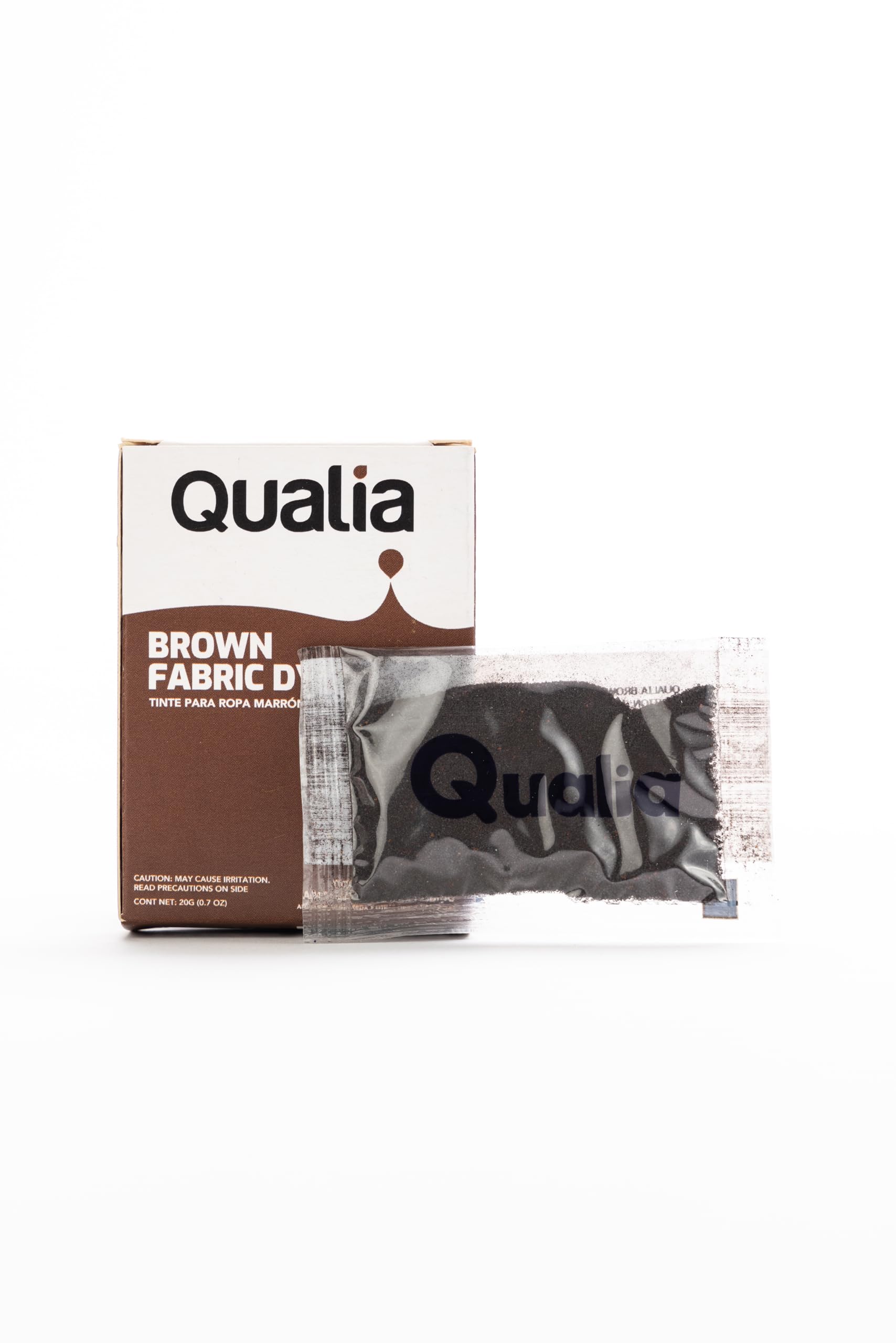 Qualia All Purpose Powder Fabric Dye, Easy to Use Dye for Natural Fabrics: Cotton, Wool, Silk, Wood, & Linen, Ultra Concentrated Colors, Brown, 3 Pack