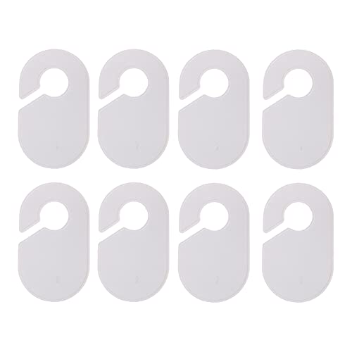 UUYYEO 12 Pcs Clothing Rack Size Dividers Blank Hangers Closet Dividers Rectangular Closet Dividers for Home or Cloth Store