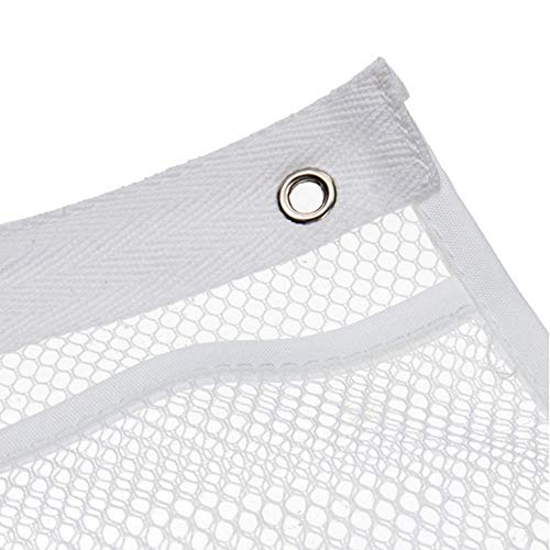 Lohas Select Quick Dry Mesh Pockets Fabric Bathm,Hanging Mesh Pockets Shower Organizer,Shower Hanging Mesh Organizer,Quick Dry Storage Bathroom Accessories with 6-Pocket, 4 Hooks