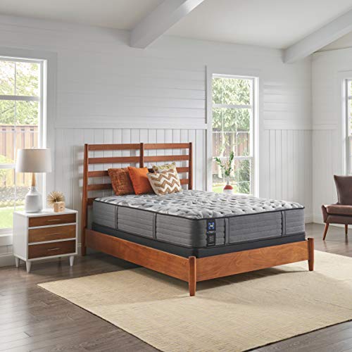 Sealy Posturepedic Plus Mattress with Surface-Guard and 9 Foundation, Tight Top 13-Inch Plush, Queen, Grey