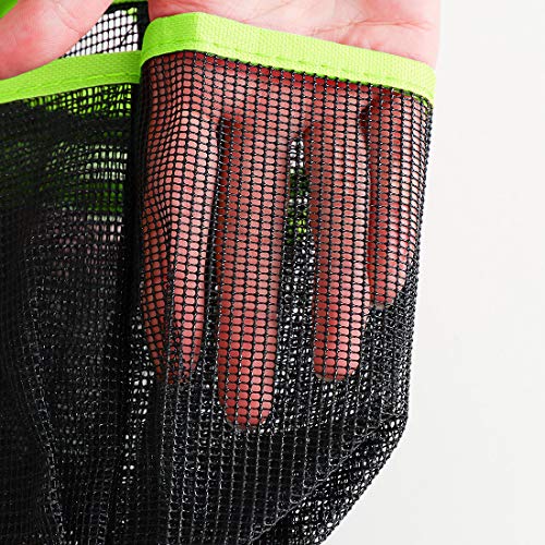 uxcell Portable Caddy with 7 Mesh Storage Pockets, Quick Dry Shower Tote Bag Oxford Hanging Toiletry and Bath Organizer for Shampoo, Conditioner, Soap Other Bathroom Accessories, Green