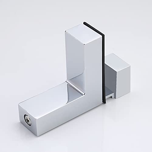 KES Bathroom Shelf 24 Inch Glass Shelf Wall Mounted Tempered Glass Shelf Polished Chrome Finish, BGS3201S60