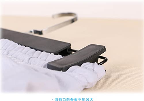 NA Simple Traceless Children's Non Slip Clothes Rack Plastic Multifunctional Adult Clothes Rack Clothes Store Clothes Rack Round Hook Black