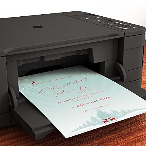 Christmas Cardinal Holiday Stationery Paper - 80 Sheets of Letterhead for Winter & Holiday Events