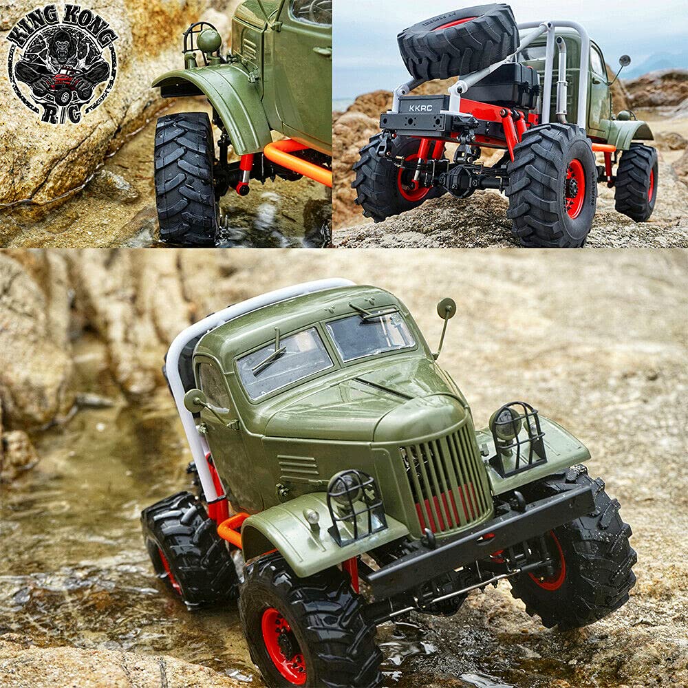 Kingkong RC 1/12th RC Crawler Q157 Mud Monster 4x4 Soviet Truck w/Metal Chassis KIT Set