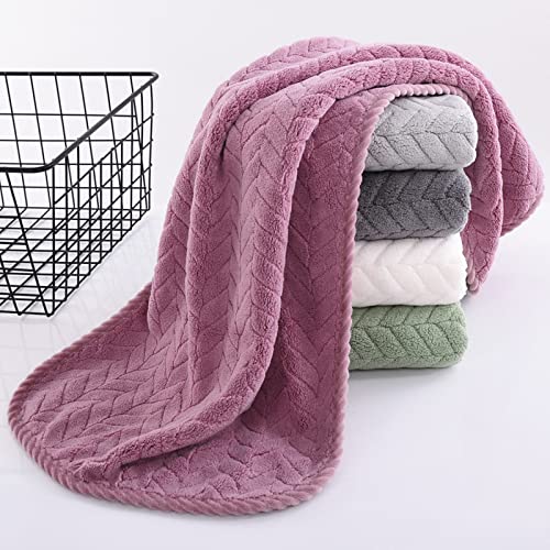 Hipruict Hand Towel with Hanging Loop, Set of 5 Hand Towels with Hanging Loop.Strongly Absorbent Hand Towels in Soft Microfibre with a Wheat Spike Pattern, Suitable for Kitchens and Bathrooms