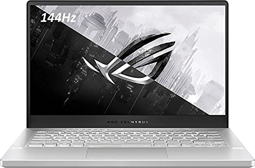 ASUS ROG Zephyrus G14 VR Ready Gaming Laptop, 14" 144Hz Full HD IPS Display, 8 Cores AMD Ryzen 9 5900HS,NVIDIA GeForce RTX 3060, Moonlight White-Tikbot Accessories (40GB RAM|2TB PCIe SSD)