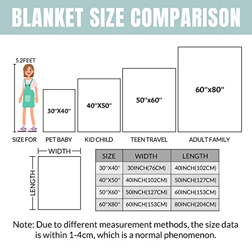 Flamingo Blanket Gifts, 40"x50" Cute Throw Blanket for Girls Women, Soft Warm Cozy Plush Flannel Blankets for Sofa Bed Couch