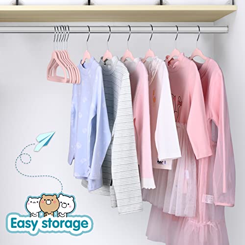 BAGAIL Pack of 100 Velvet Hangers (50 Pink & 50 BlushPink
