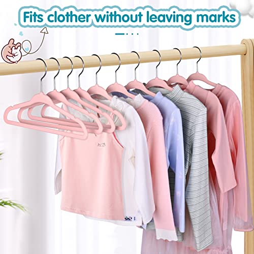 BAGAIL Pack of 100 Velvet Hangers (50 Pink & 50 BlushPink