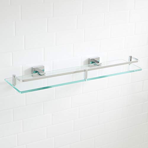 Signature Hardware 295795 Albury 19-5/8" Glass Bathroom Shelf