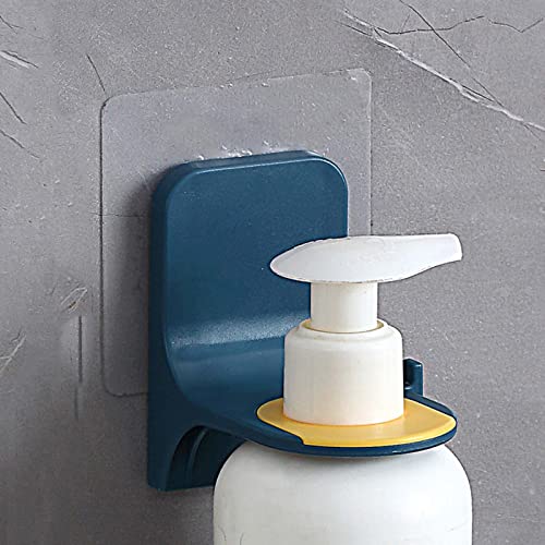 jomgeroz Wall Mounted Shower Gel Storage Holder Suction Cup Shampoo Soap Liquid Rack Wall Mounted Shower Gel Holder