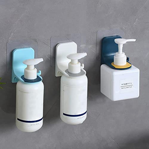 jomgeroz Wall Mounted Shower Gel Storage Holder Suction Cup Shampoo Soap Liquid Rack Wall Mounted Shower Gel Holder