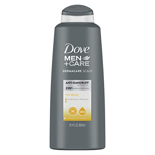 Dove Men+Care DermaCare Scalp 2-in-1 Shampoo and Conditioner for Dry Scalp Itch Relief Hair Care With Hydrolock Complex 20.4 oz