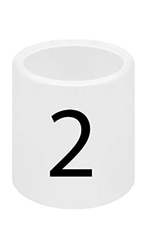 SSWBasics Mini Slip On Size Markers - Size 2- Pack of 50