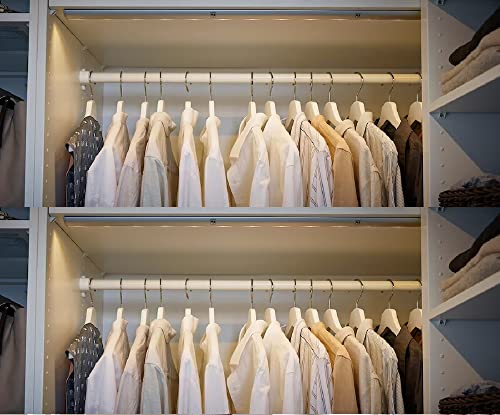 I-K-E-A KOMPLEMENT PAX Wardrobe Clothes Rail, White Closet Rod Hanging Storage Organizer 19 5/8 Inches, 2 Pack