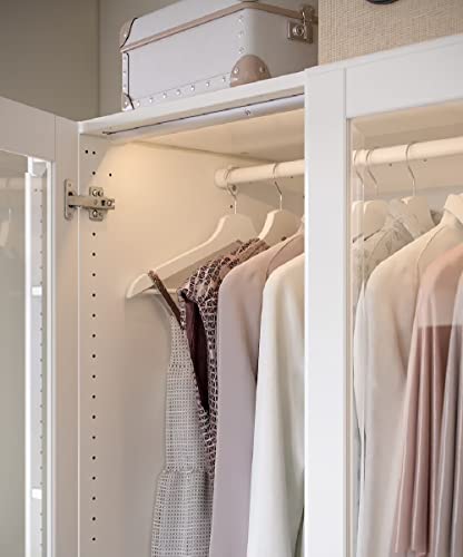 I-K-E-A KOMPLEMENT PAX Wardrobe Clothes Rail, White Closet Rod Hanging Storage Organizer 19 5/8 Inches, 2 Pack