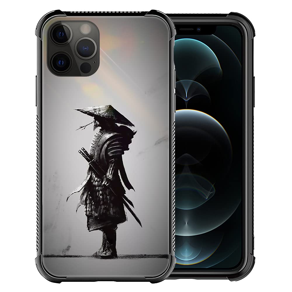 Hensuske iPhone 13 Pro Max Case,Wandering Samurai Cases for Boys Man,Multi-Colored Fashion Patterns Non-Slip Shock Absorption Soft TPU Bumper Cover Case 6.7 in, Max(6.7 inch)
