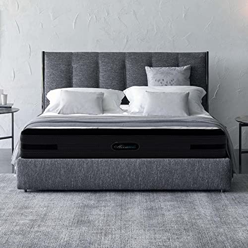 BAENIGHT Hybrid Queen Mattress 13‘’pocket Spring Mattress for Relieving Body Pressure with Individual Pocket Spring and Gel Memory Foam ,Euro Top Medium Firm Affordable Mattress(Queen (U.S. Standard))