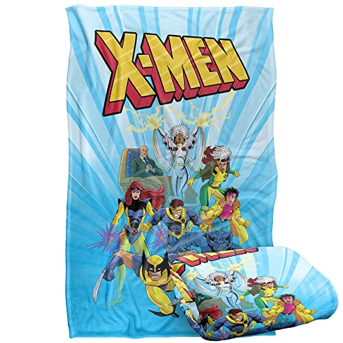 Marvel Blanket, 36"x58" X-Men Character Group Logo Silky Touch Super Soft Throw Blanket