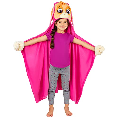 Franco Kids Bedding Super Soft and Cozy Wearable Hooded Throw, 30 in x 50 in, Paw Patrol Girls
