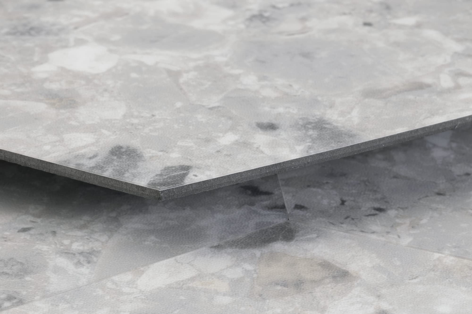 Lucida Surfaces Luxury Vinyl Floor Tiles | Glue Down Adhesive Flooring | 25 Marble and Wood Look Hexagon Shaped Tiles | MosaiCore | 12.25 Sq. Feet