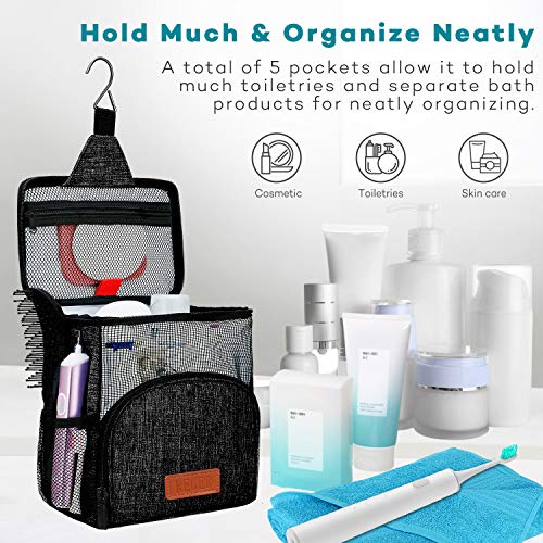 Shower Caddy Portable-Shower Bag,Portable Shower Caddy Bag,College Dorm Room Essentials for Girls Boys Student,Travel,Gym,Quick Dry,Large Capacity